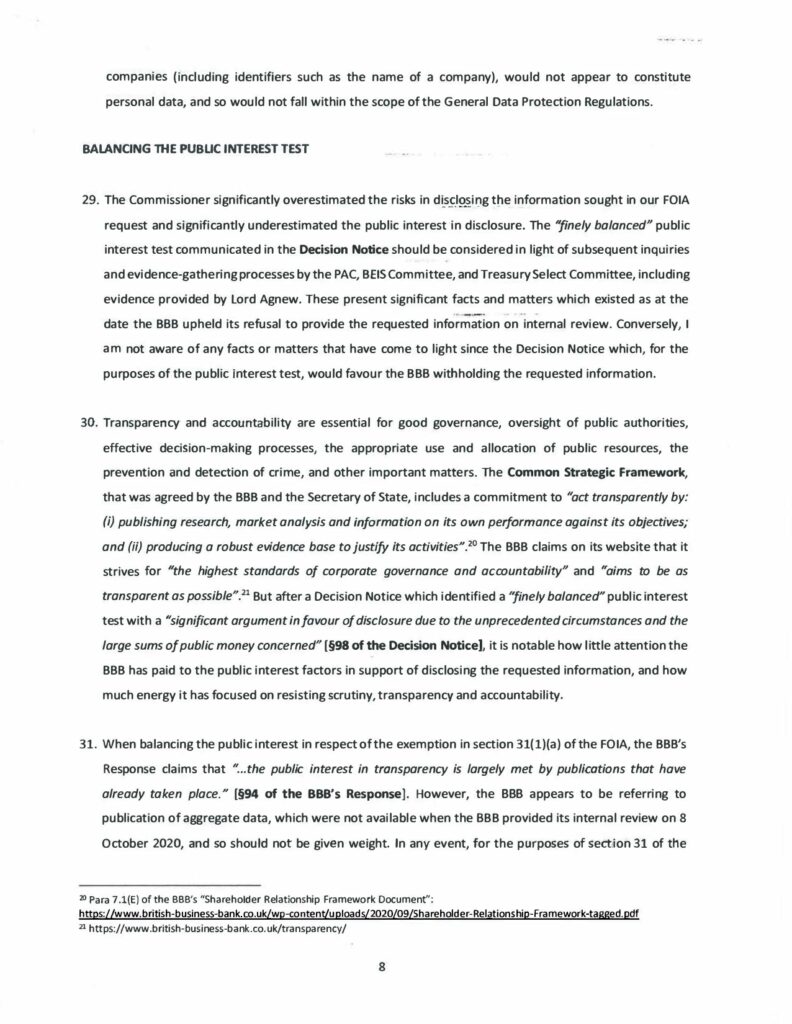 Witness Statements from George Havenhand and David Clarke for Spotlight ...